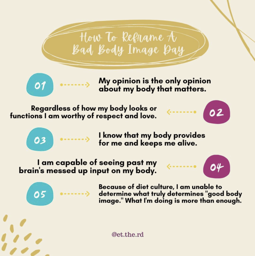 4 Ways to Deal with Negative Body Image - Esther Tambe Nutrition